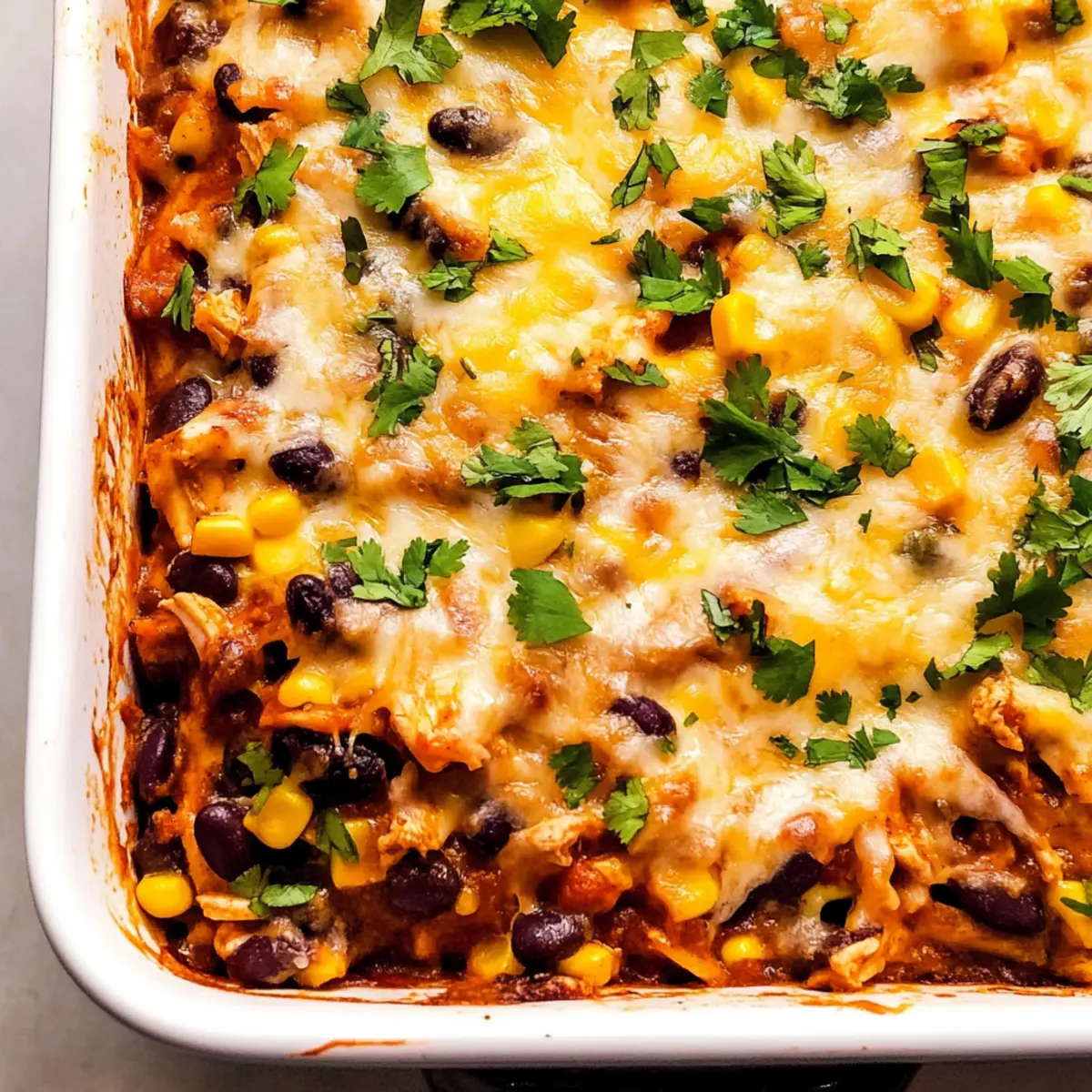 Ultimate High Protein Southwest Chicken Casserole Delight